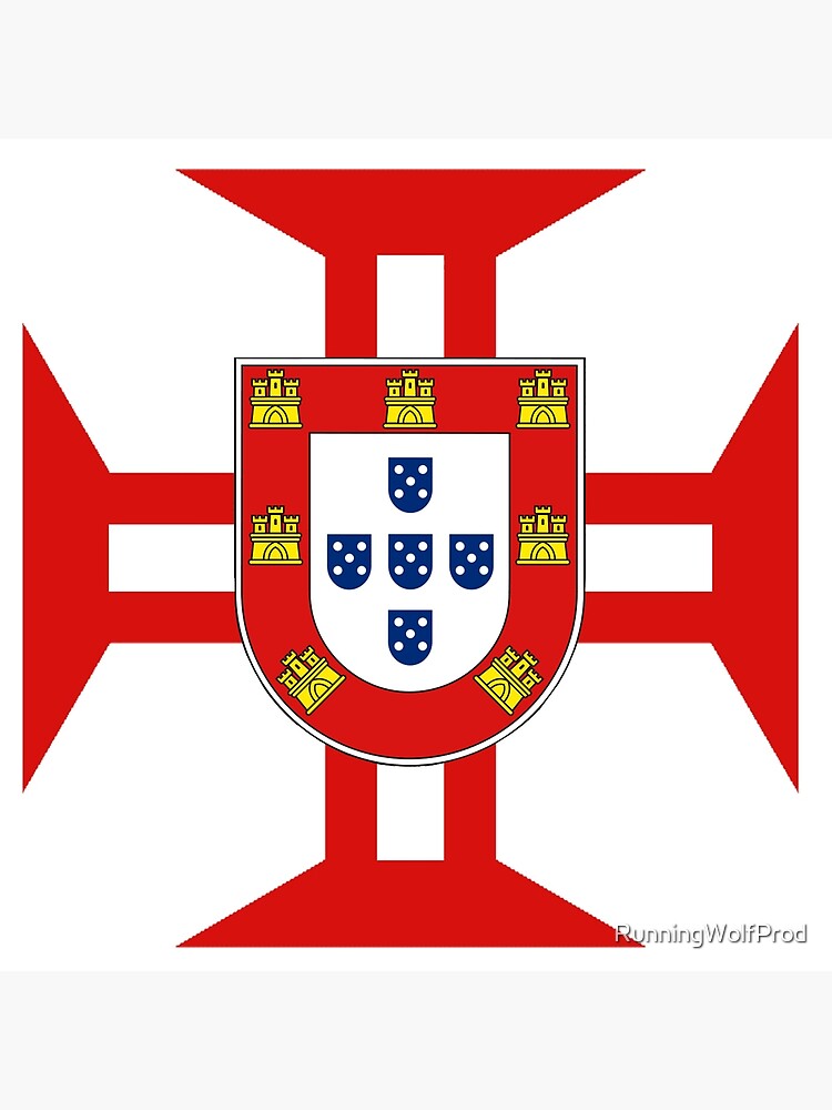 "Portuguese Templar Cross with Shield" Art Print for Sale by ...