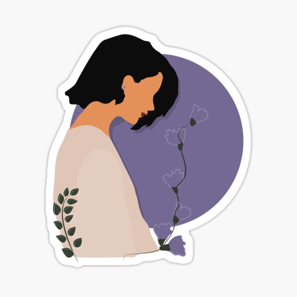 "Girl Graphic Design- Aesthetic" Sticker for Sale by tristel | Redbubble