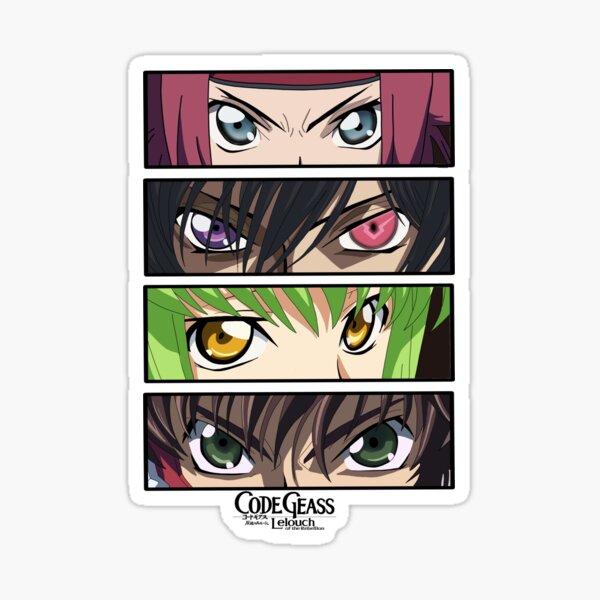 "Code Geass main characters" Sticker for Sale by BentoPrint | Redbubble