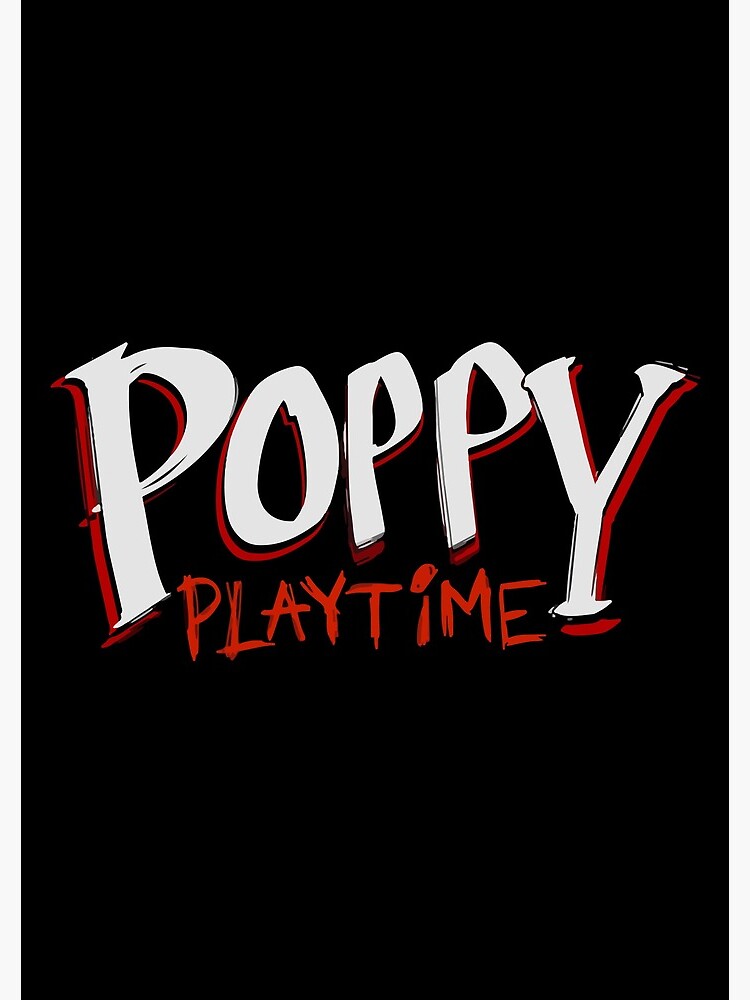 "Poppy Playtime Logo White" Spiral Notebook by Cartoon-Cabinet | Redbubble