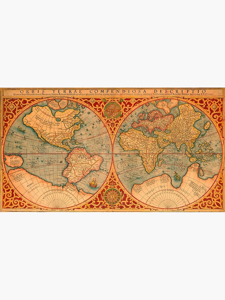 "World Map 1587" Art Print for Sale by mollyfare | Redbubble