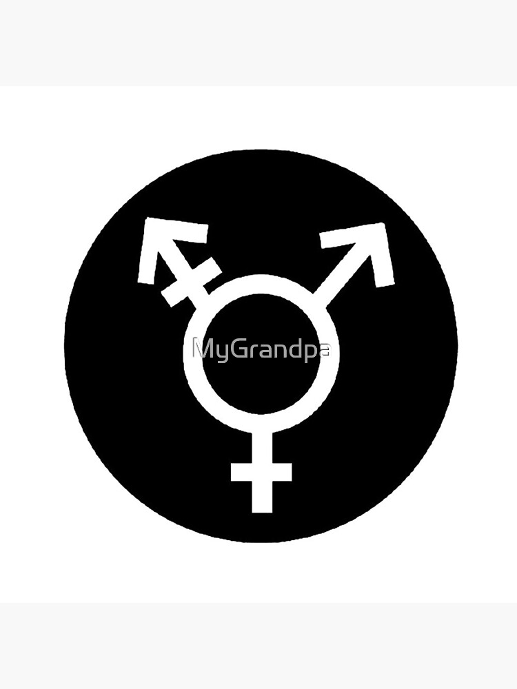 Transgender Symbol Round Pin Button sold by Better photo booth ...