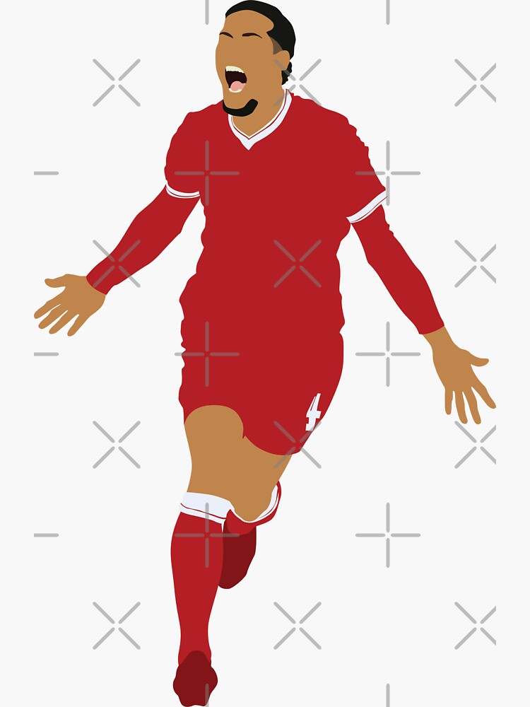 "Virgil van Dijk 4 Liverpool" Sticker for Sale by Jackshun | Redbubble