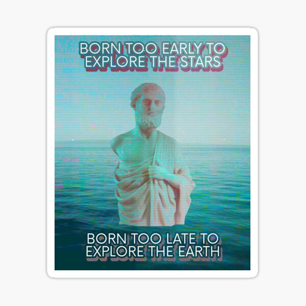 "Vaporwave Aesthetic Sad Meme Seapunk Synthwave Style design" Sticker ...