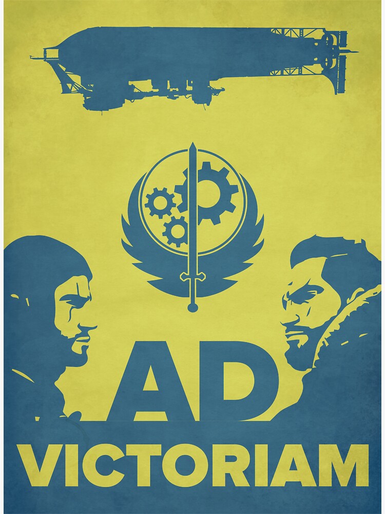 "Ad Victoriam - Brotherhood of Steel Poster " Sticker for Sale by ...
