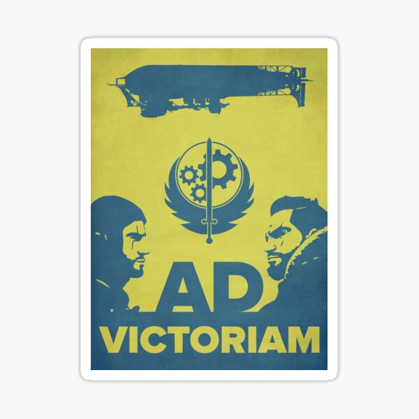 "Ad Victoriam - Brotherhood of Steel Poster " Sticker for Sale by ...