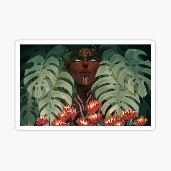 "Nature Fairy Refreshed" Sticker for Sale by temixart | Redbubble