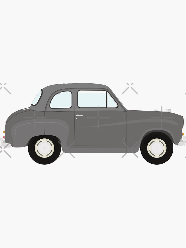 "Austin A35 Saloon Classic Car (Tweed Grey)" Sticker by JHMimaging ...