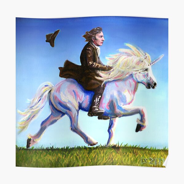 "Alan Rickman Rides Again" Poster for Sale by iszi | Redbubble