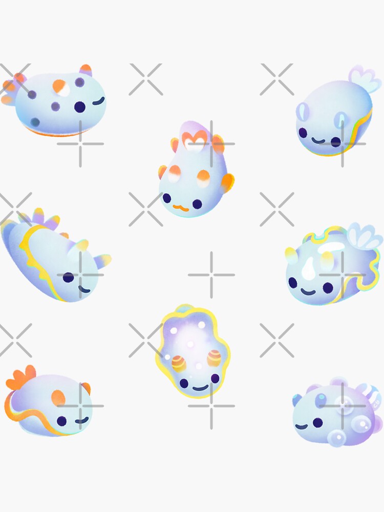 "White sea slug" Sticker for Sale by pikaole | Redbubble