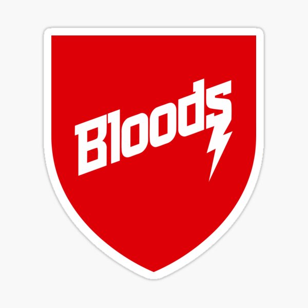 "Bloods" Sticker for Sale by thesenseii | Redbubble