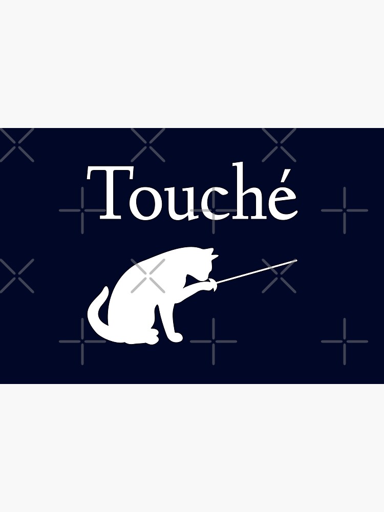 "Touche Fencing Cat - Cat Loving Foil, Epee or Sabre Sword Fencing ...