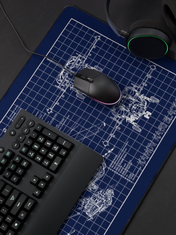 "Kamov Ka-50 Black Shark Blueprint" Mouse Pad for Sale by UntrueHunter ...