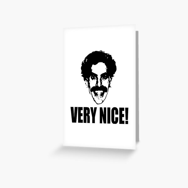 Borat Greeting Cards | Redbubble