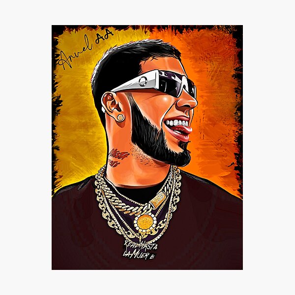 Anuel AA• Art " Photographic Print for Sale by EDGARTES | Redbubble