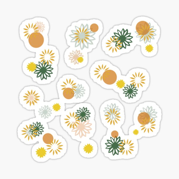 "Deconstructed Sunflower " Sticker by kindofadaydream | Redbubble