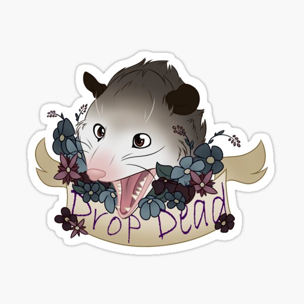 "Drop Dead" Sticker by CassBart11 | Redbubble