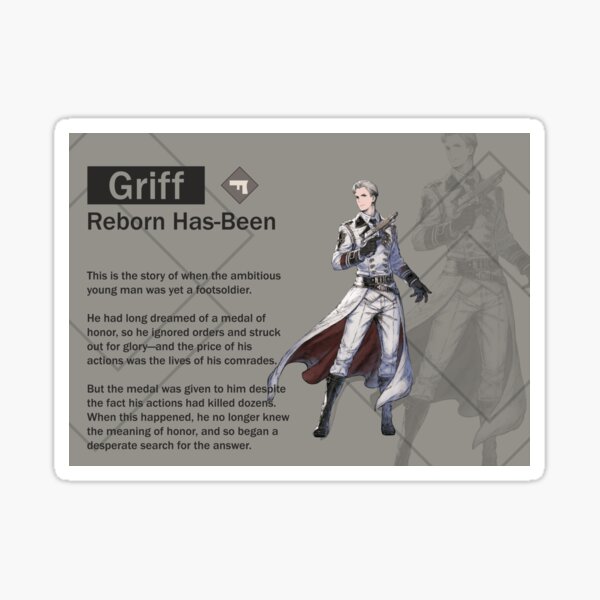 "Griff - Reborn Has-Been (Nier Reincarnation)" Sticker for Sale by ...