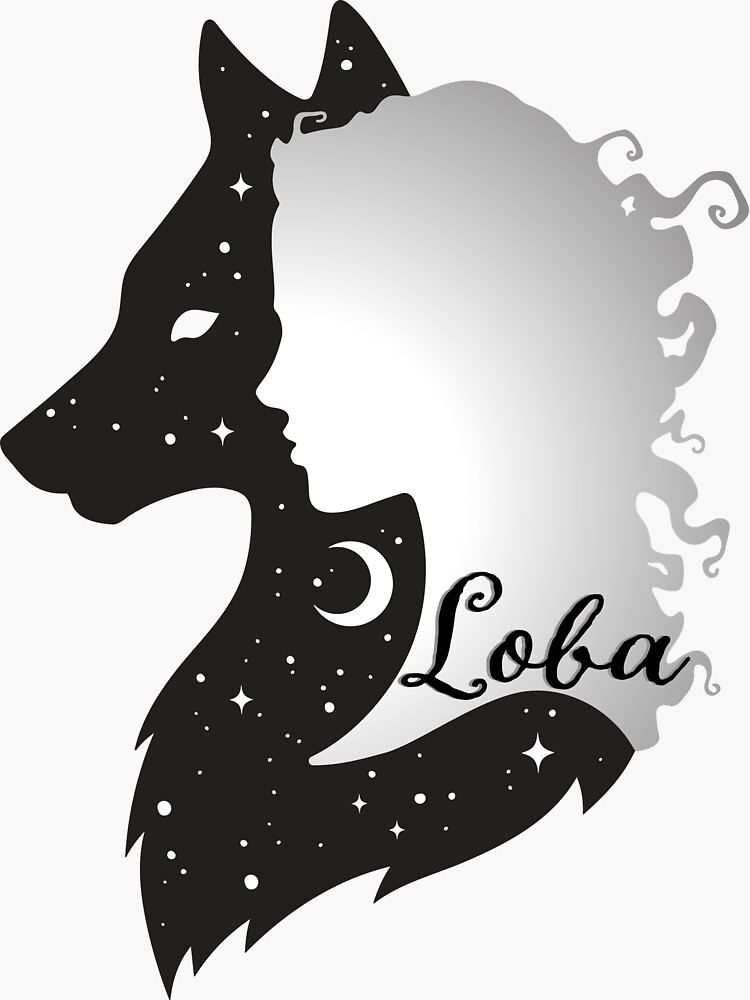 "Loba She Wolf" Sticker for Sale by platinumknuckle | Redbubble