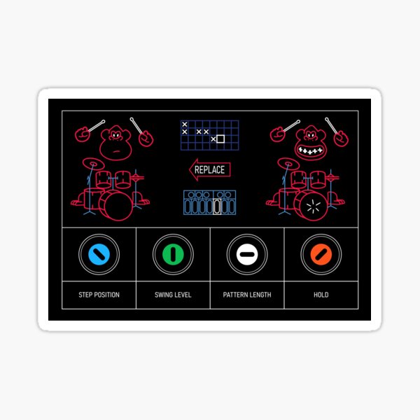 "OP-1 Synthesizer Screen: Step Sequencer" Sticker for Sale by ...