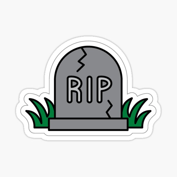 "R.I.P Halloween " Sticker by Zebstore | Redbubble