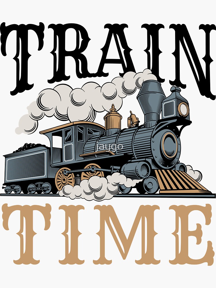 "Train Time Model Train Trains Enthusiast" Sticker for Sale by jaygo ...