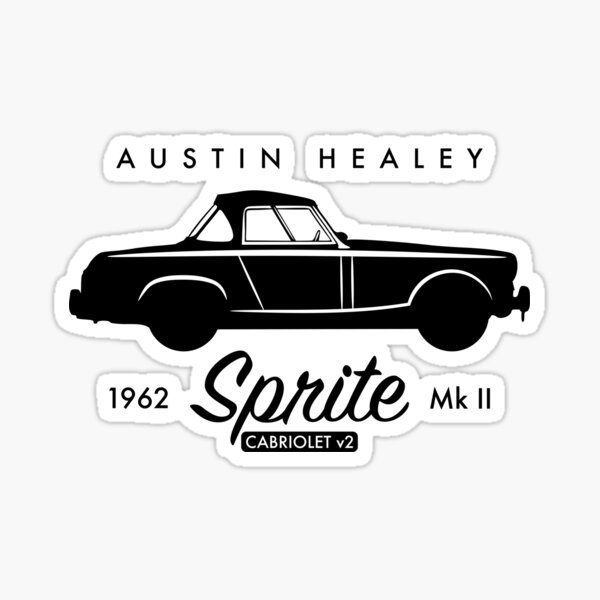 "1962 Austin-Healey Sprite Mk II" Sticker for Sale by DiabloLavori ...