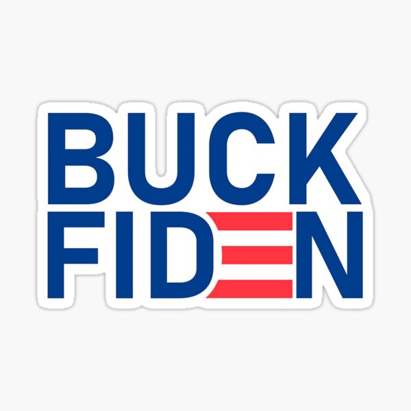 "Buck Fiden" Sticker for Sale by Smitee | Redbubble