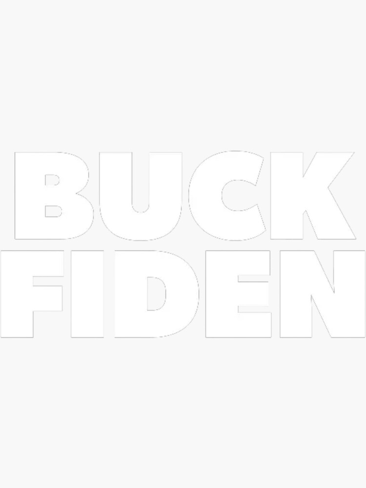 "Buck Fiden" Sticker for Sale by Smitee | Redbubble