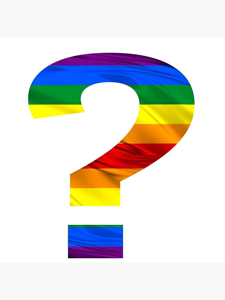 "Large question mark - LGBT" Poster for Sale by DesignByEmpathy | Redbubble