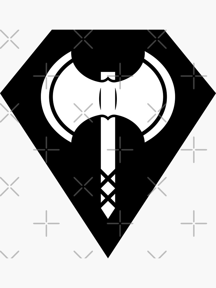 "Lesbian Labrys Classic Flag Stylized" Sticker by SapphicReality ...