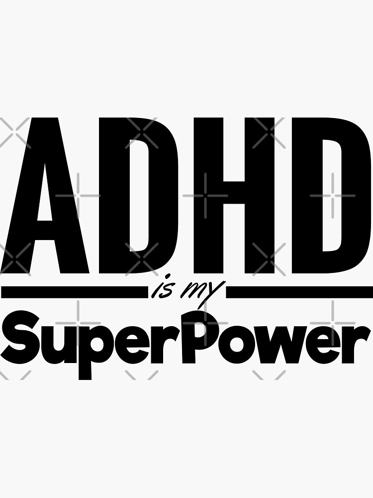 Pegatina «TDAH es mi afirmación positiva SuperPower para personas con ...