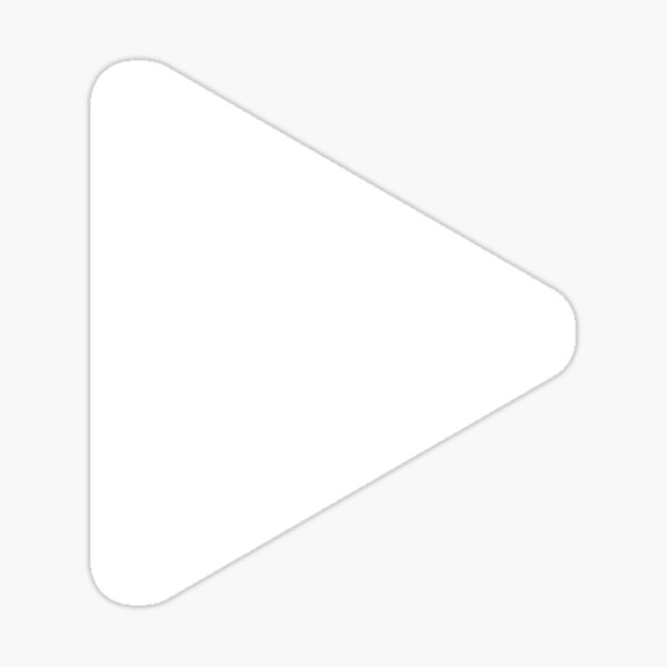 "Play Button Of Music Player For Music Lover home Decor" Sticker for ...