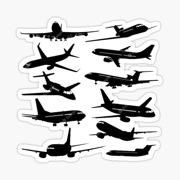 "Flight Aviation Icons" Sticker for Sale by Ljubo339- | Redbubble