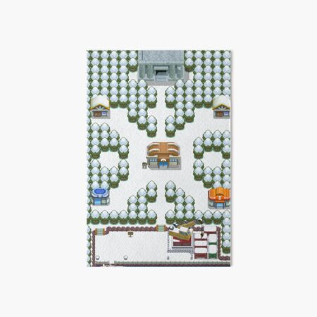"Snowpoint City Map" Art Board Print for Sale by Biochao | Redbubble