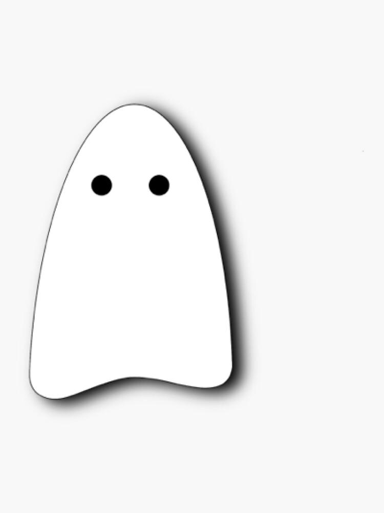 "Plain Ghost" Sticker by kaushikadesigns | Redbubble