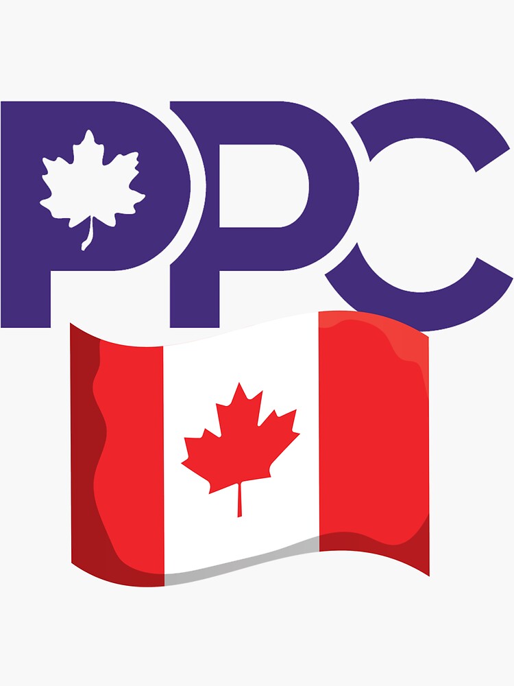 "Peoples Party of Canada with Canadian flag." Sticker for Sale by ...