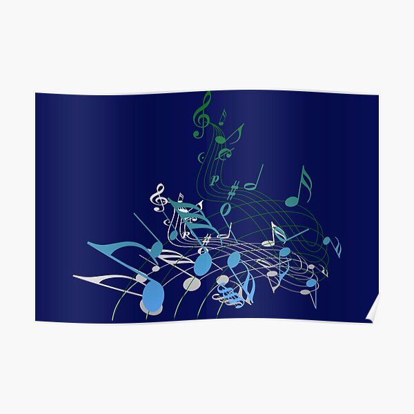 "Music symbol" Poster for Sale by thunhitiyawe | Redbubble