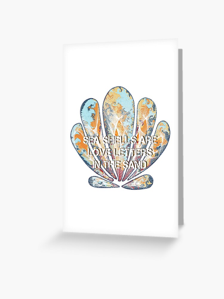 "Sea shell, String art, retro art, quote, Sea shells are love letters ...