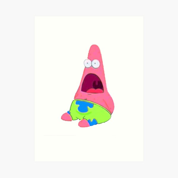 "patrick star jaw dropped meme" Art Print for Sale by aschultz4 | Redbubble