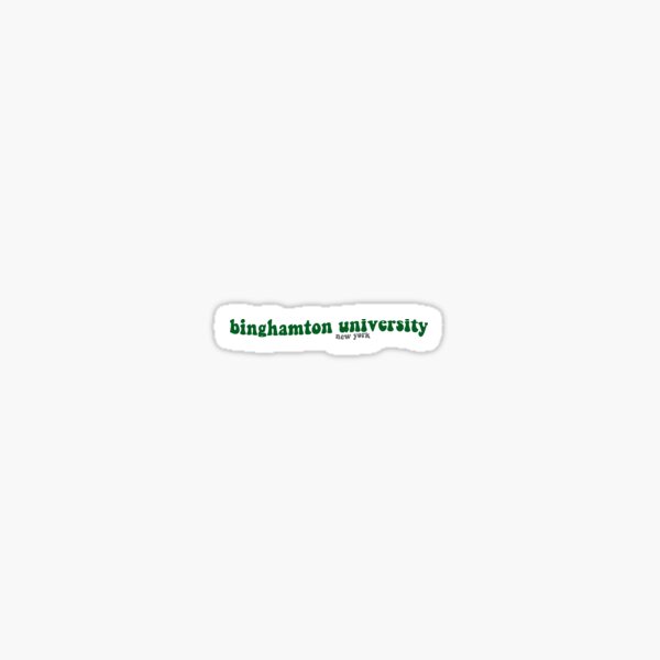 "Binghamton University" Sticker for Sale by katcrinadesigns | Redbubble
