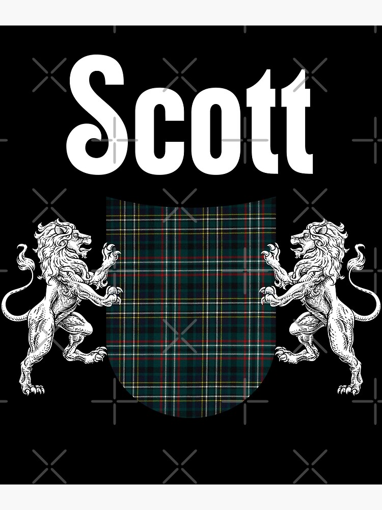 "Scott Clan Scottish Name Coat Of Arms Tartan" Photographic Print by ...