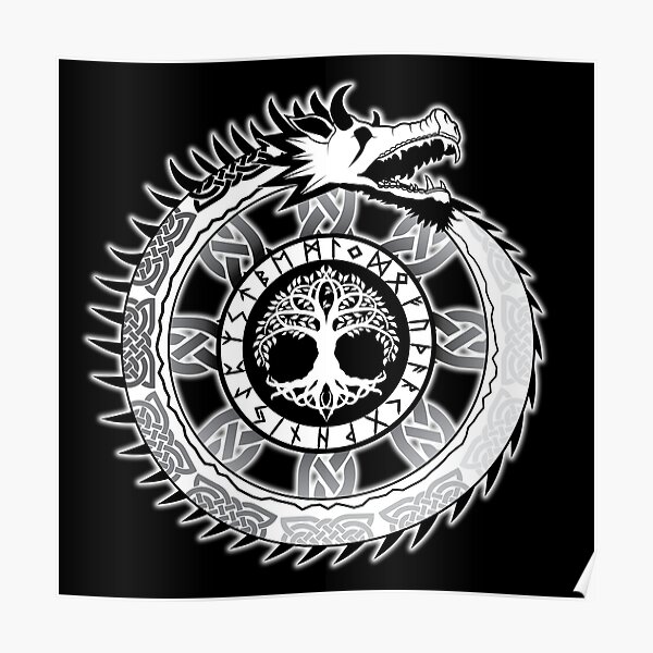 "Jormungandr /// Yggdrasil (Variant II)" Poster for Sale by ...