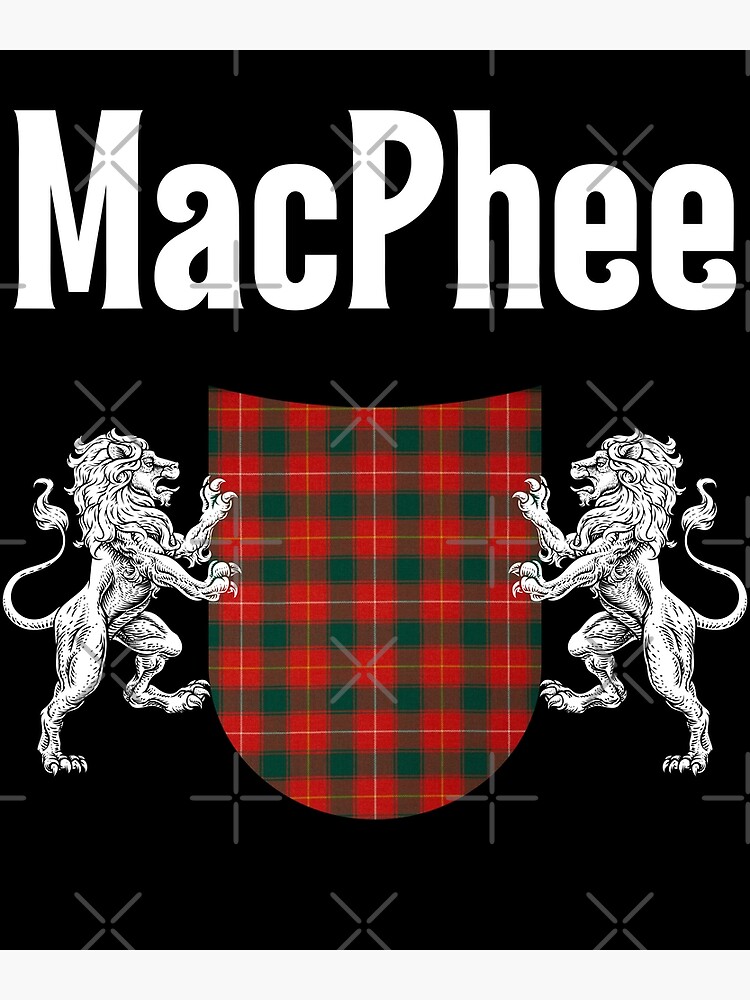 Póster «MacPhee Clan Nombre escocés Escudo de armas Tartán» de ...