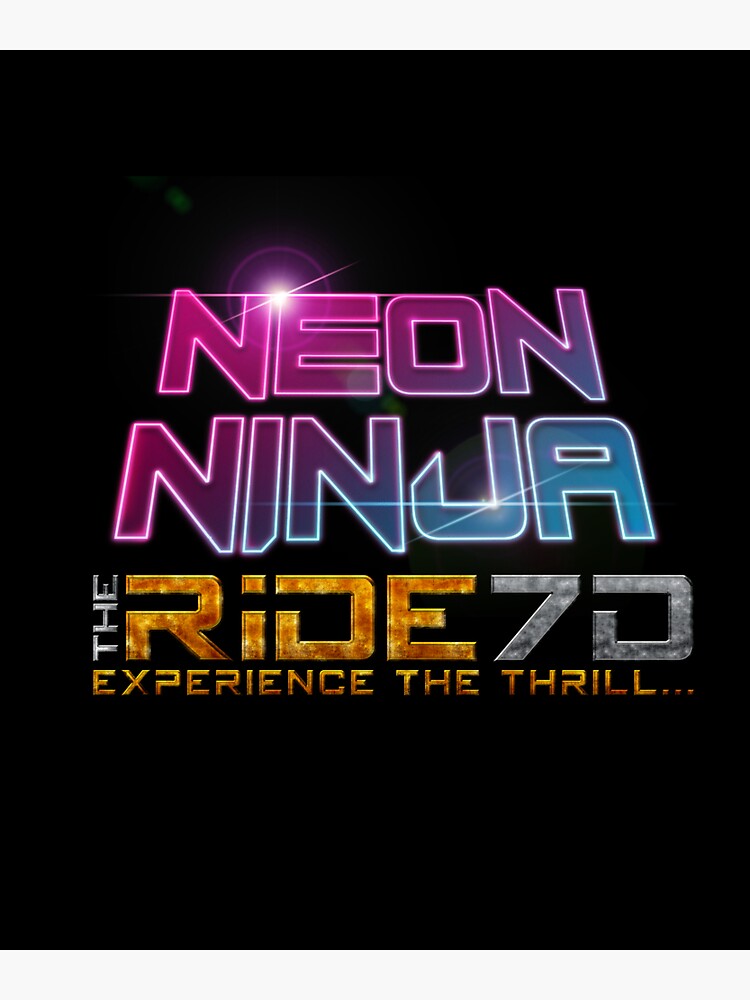 "THE RiDE 7D Neon Ninja" Sticker for Sale by Kaplan4Red69 | Redbubble