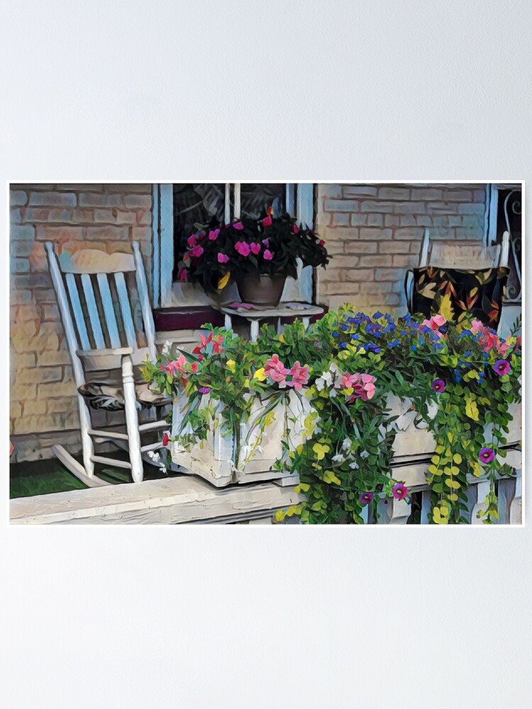 "Front Porch Rocker" Poster for Sale by NearScapes | Redbubble