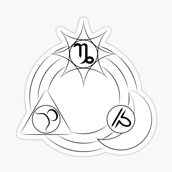 "Capricorn Taurus Libra" Sticker by JAMerArc | Redbubble