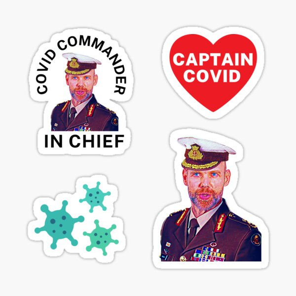 "Jeroen Weimar | Covid Commander in Chief " Sticker for Sale by Aussies ...