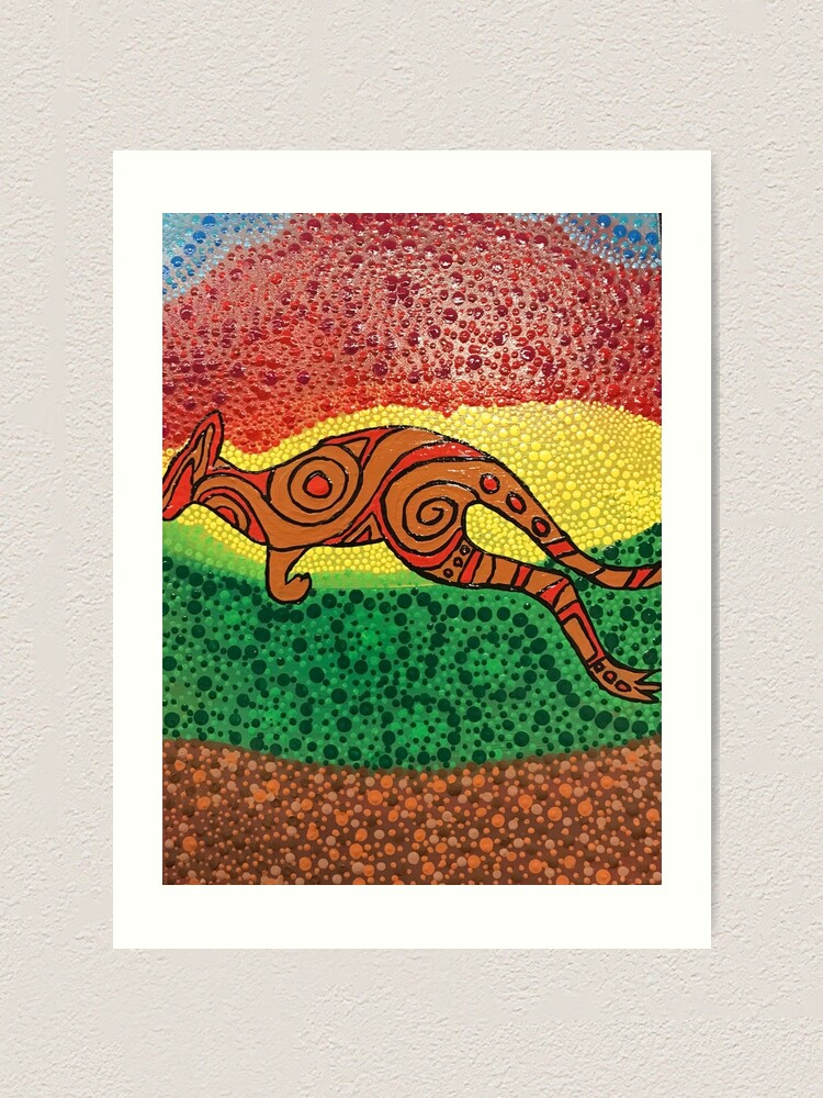 "Aboriginal Art -Red earth " Art Print for Sale by Melchime | Redbubble