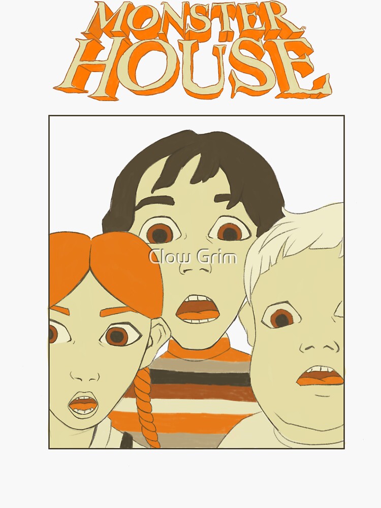 "Monster House " Sticker for Sale by AoiChimera | Redbubble